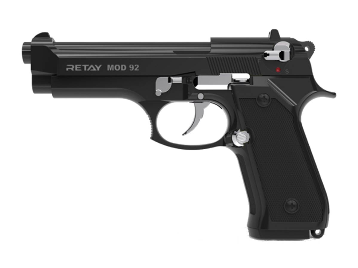 Retay Mod 92 9mm P.A.K Mixed Nickel / Noir